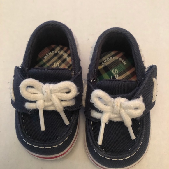 Sperry | Shoes | Sperry Toddler Boys Shoes Size M Blue Fabric With ...